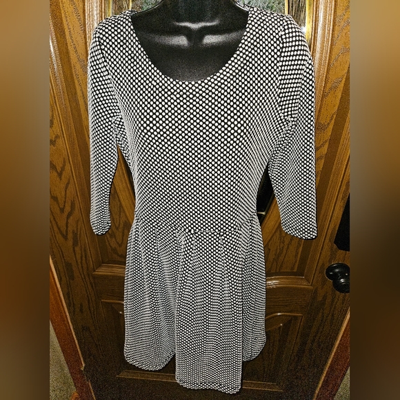 Uncle Frank | Dresses | Uncle Frank Black And White Polka Dot Dress ...